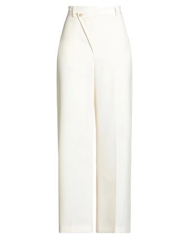 MAISON MARGIELA Wide-leg Polyester Virgin Wool Pants - White