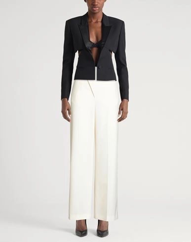 MAISON MARGIELA Wide-leg Polyester Virgin Wool Pants - White