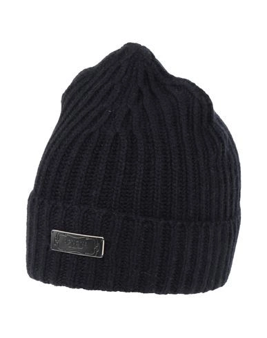 Agnona Hat Plum Size Cashmere, Calfskin - Blue