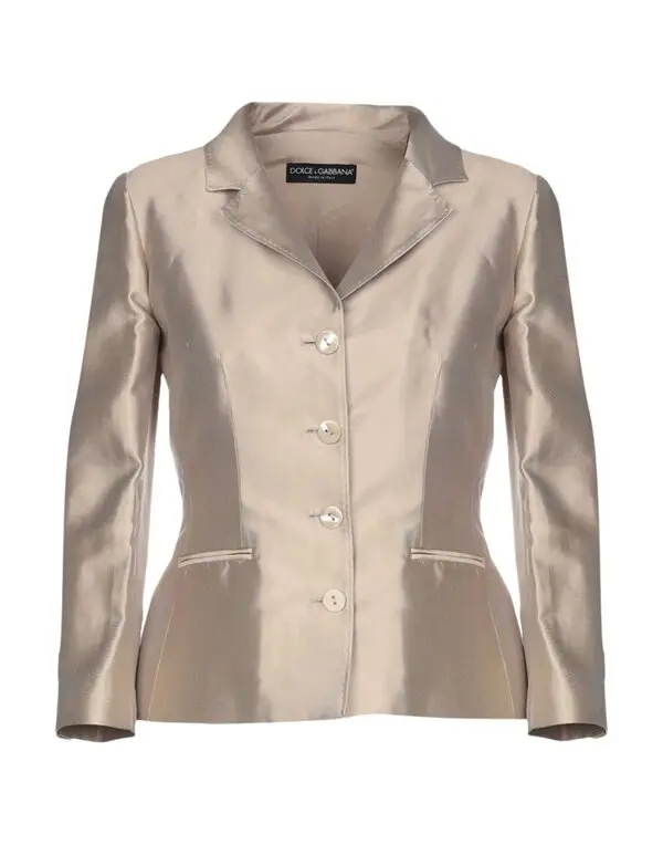 Dolce & Gabbana Silk Crepe Single-breasted Blazer