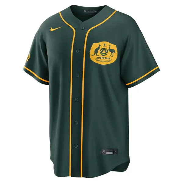 Nike Australia National Team Soccer X Mlb Stadium Jersey - Green