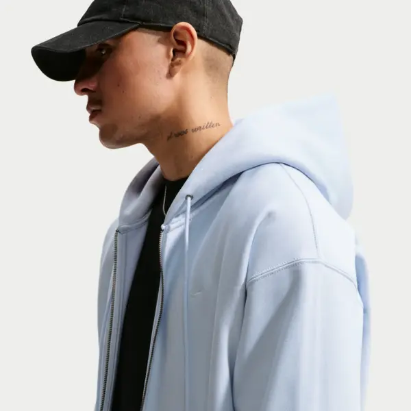 Nike Solo Swoosh Full-zip Fleece Hoodie - Grey