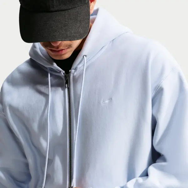 Nike Solo Swoosh Full-zip Fleece Hoodie - Grey