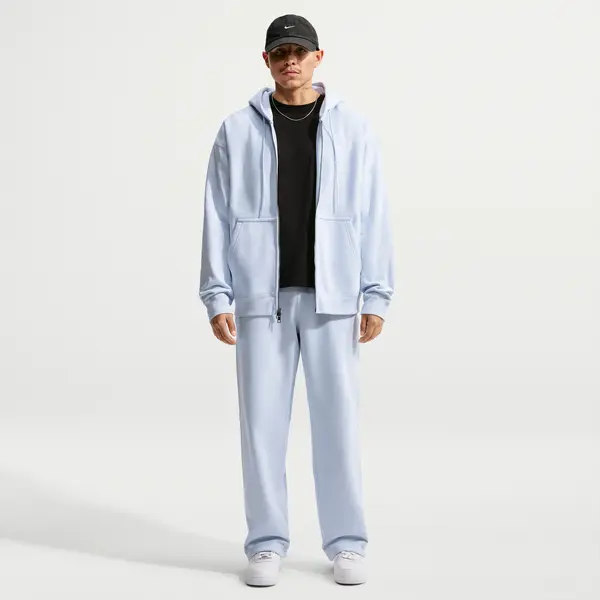 Nike Solo Swoosh Full-zip Fleece Hoodie - Grey