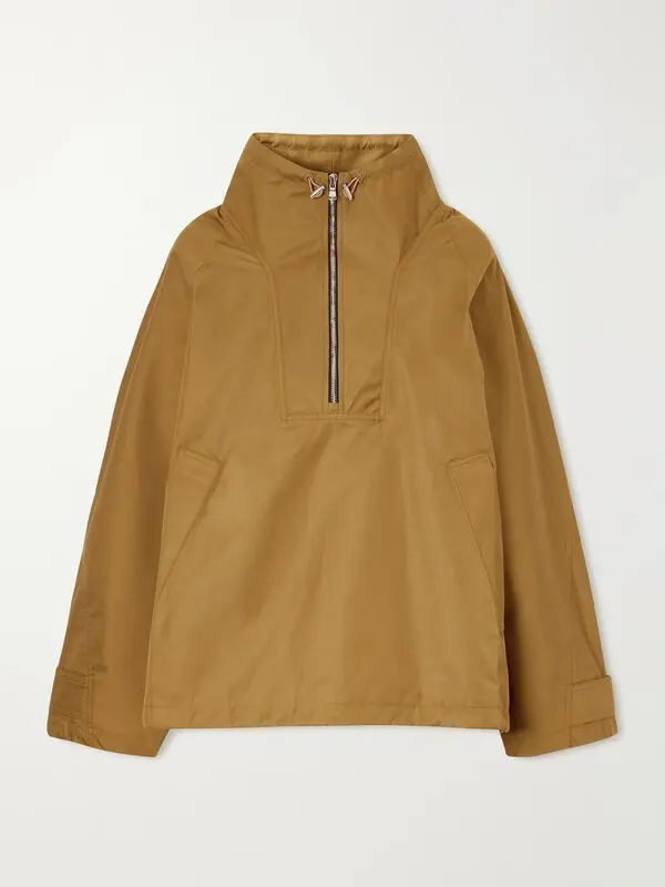 AGOLDE Coulson Half-zip Cotton-blend Shell Jacket