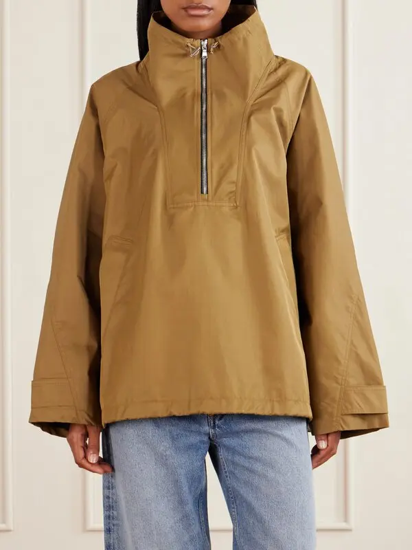 AGOLDE Coulson Half-zip Cotton-blend Shell Jacket
