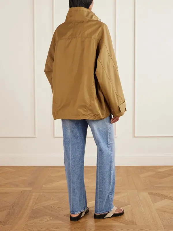 AGOLDE Coulson Half-zip Cotton-blend Shell Jacket