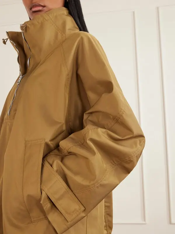 AGOLDE Coulson Half-zip Cotton-blend Shell Jacket