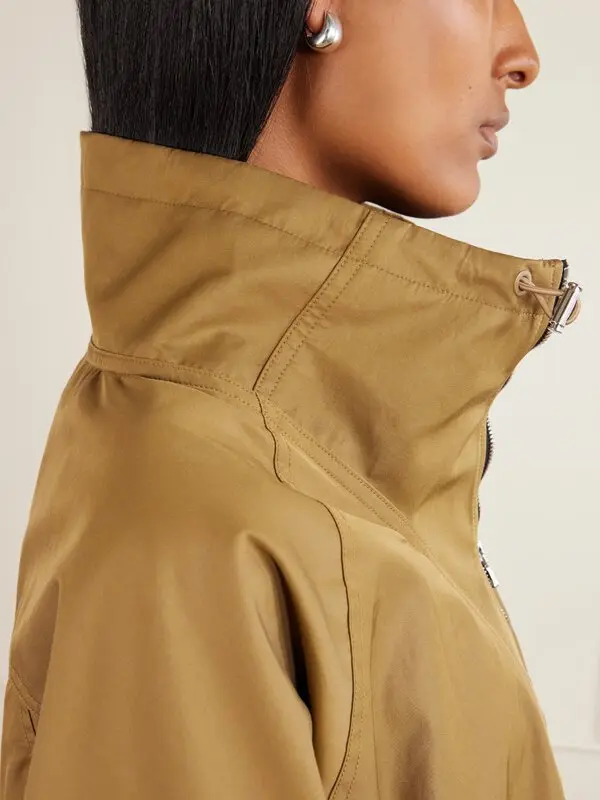 AGOLDE Coulson Half-zip Cotton-blend Shell Jacket