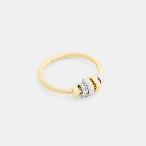 COACH Rondelle Ring - Gold/silver