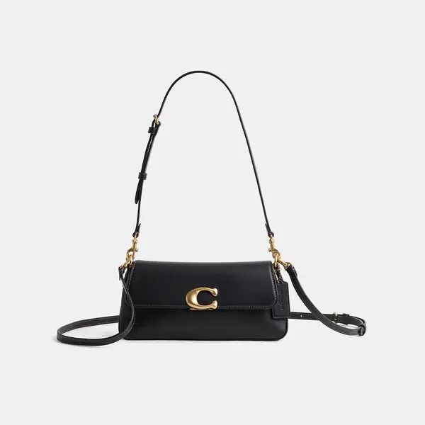 COACH Restored Jet Shoulder Bag - Brass/black