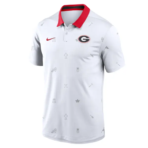 Nike Georgia Vapor Pattern Dri-fit College Polo - White