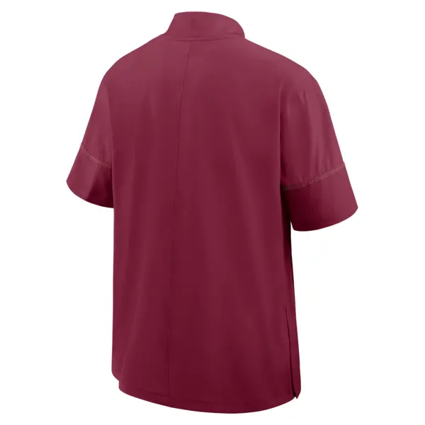 Nike Florida State Sideline Coach Short-sleeve Hooded Jacket - Red