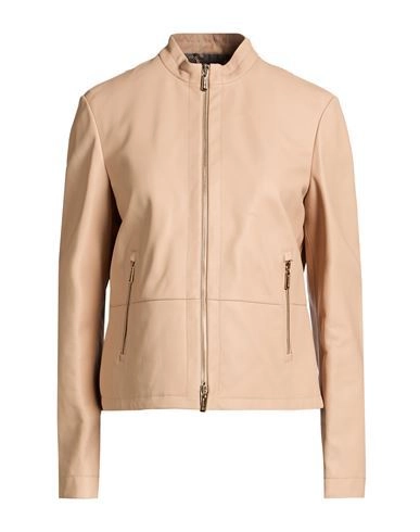 MOORER Leather Biker Jacket - Blush