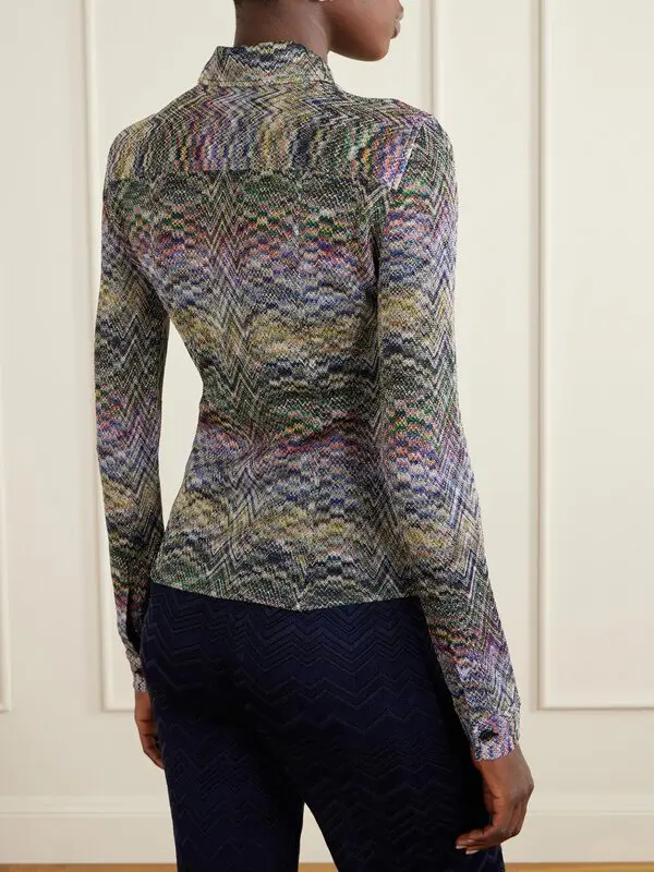 Missoni Embellished Crochet-knit Cardigan
