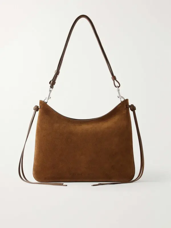 Phoebe Philo Gig Suede Shoulder Bag - Army Green