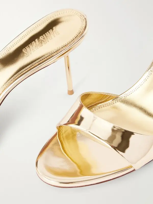Paris Texas Lidia Metallic Leather Sandals