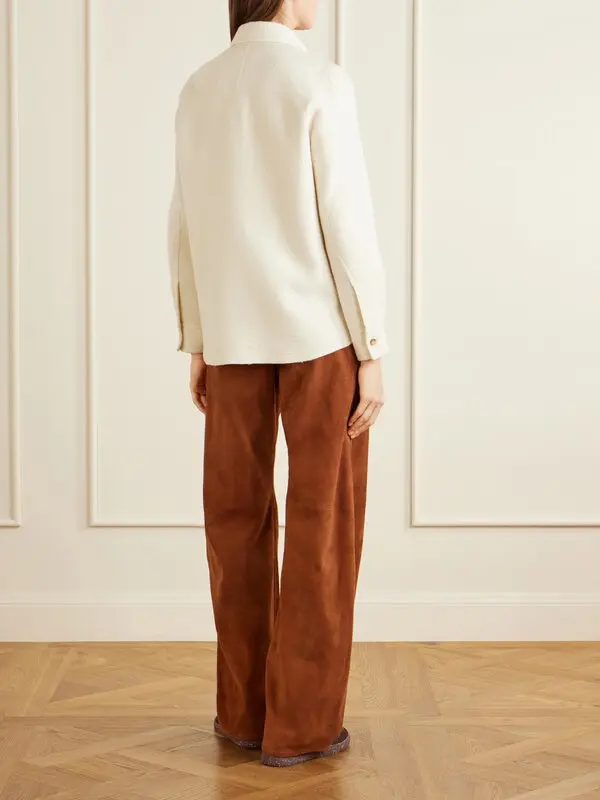 Gabriela Hearst John Austin Recycled Cashmere Shirt - Neutrals