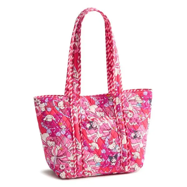 VERA BRADLEY Hello Kitty® And Friends Small Hathaway Tote Bag In Hello Kitty And Friends Hello Hydrangeas - Pink