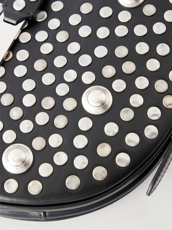 Polo Ralph Lauren Studded Leather Shoulder Bag