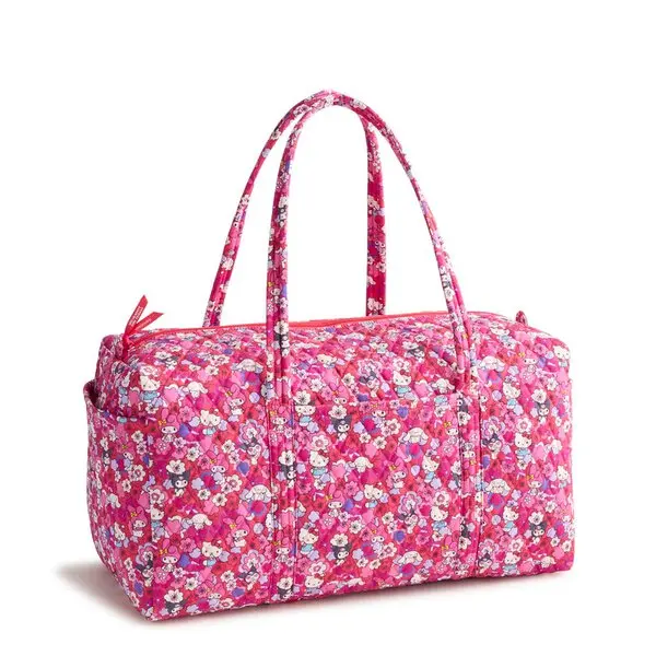VERA BRADLEY Hello Kitty® And Friends Large Original Duffel In Hello Kitty Hello Floral - Pink