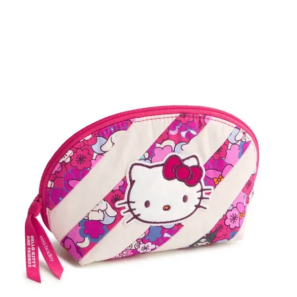 VERA BRADLEY Hello Kitty® And Friends Mini Dome Cosmetic In Hello Kitty And Friends Patchwork - Pink