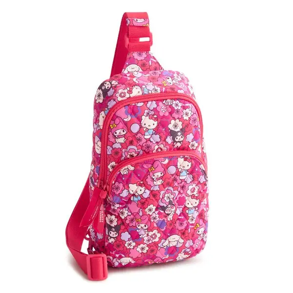VERA BRADLEY Hello Kitty® And Friends Lorman Sling Backpack In Hello Kitty Hello Floral - Pink