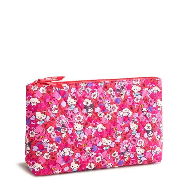 VERA BRADLEY Hello Kitty® And Friends Large Pouch In Hello Kitty Hello Floral - Pink