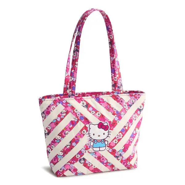 VERA BRADLEY Hello Kitty® And Friends Small Original Tote Bag In Hello Kitty And Friends Patchwork - Pink