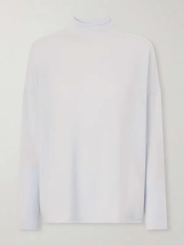 ALLUDE Cashmere Turtleneck Sweater - Blue