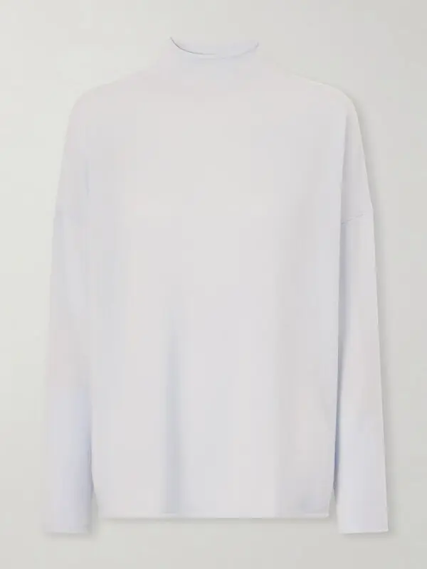 ALLUDE Cashmere Turtleneck Sweater - Blue
