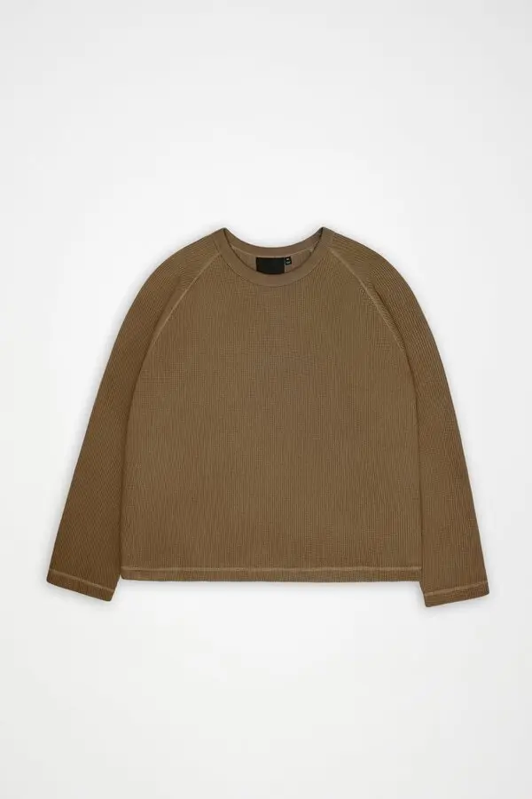 Rains Waffle Long Sleeve T-shirt - Splinter