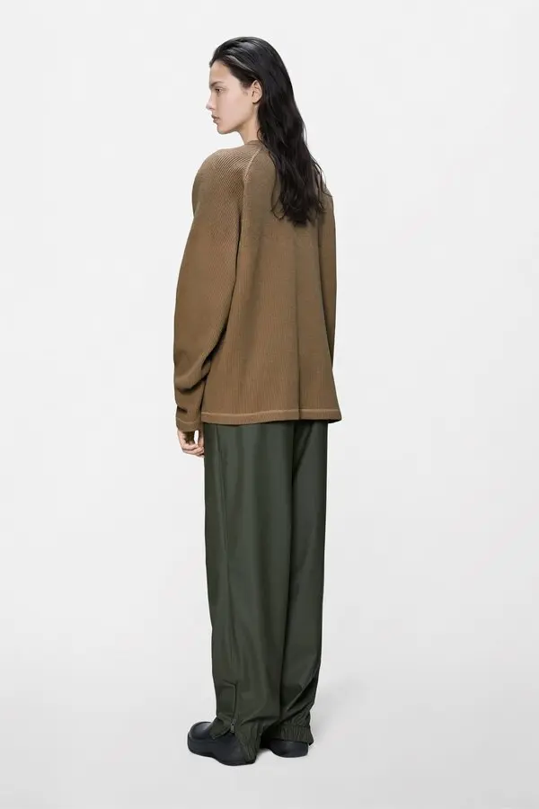 Rains Waffle Long Sleeve T-shirt - Splinter