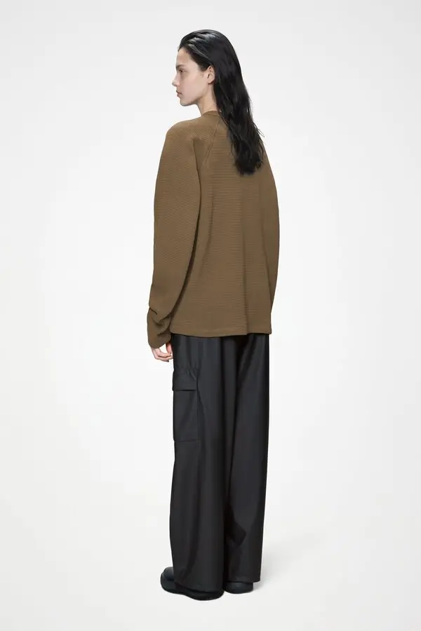 Rains Waffle Long Sleeve T-shirt - Splinter