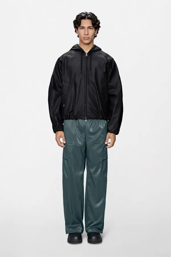 Rains Heavy Woven Jacket - Black