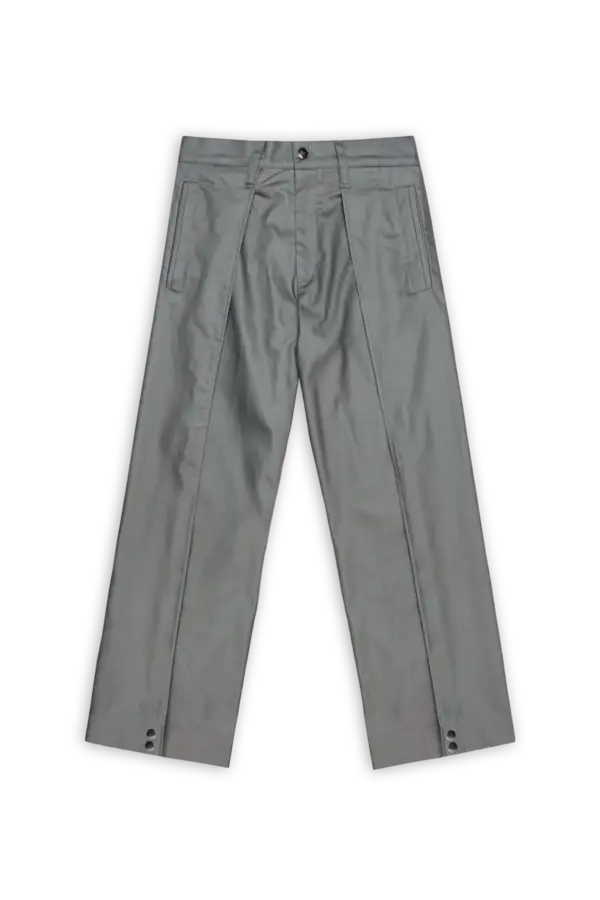 Rains Heavy Woven Wide-leg Pants With Adjustable Volume