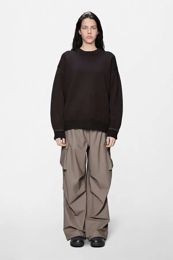 Rains Sowa Knit Crew Neck - Black