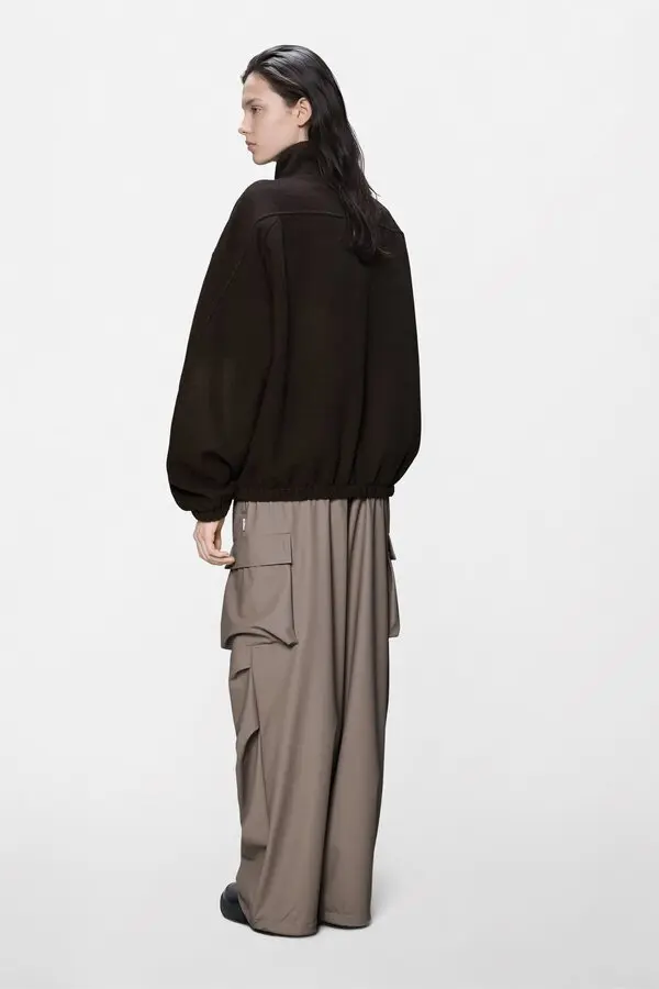 Rains Fleece Zip Jacket - Bark