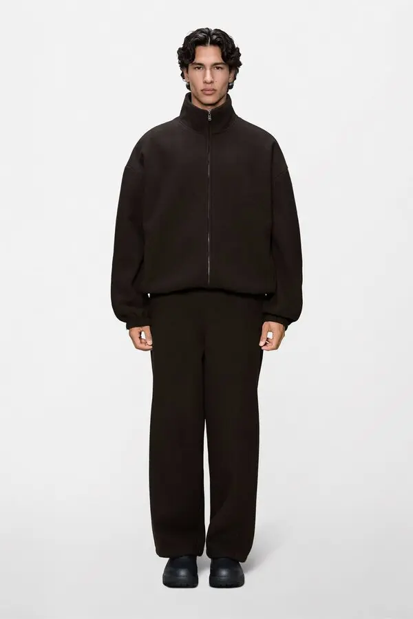 Rains Fleece Zip Jacket - Bark