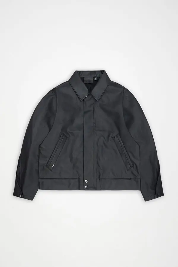 Rains Heavy Woven Overshirt - Black