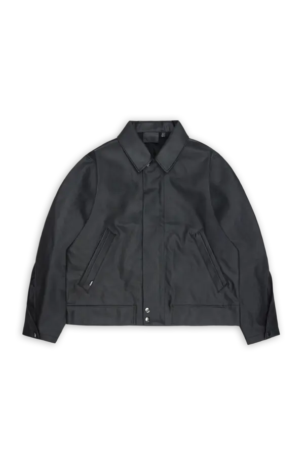 Rains Heavy Woven Overshirt - Black