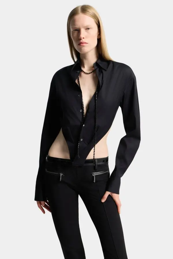 Dsquared2 Deep Cut Shirt - Black