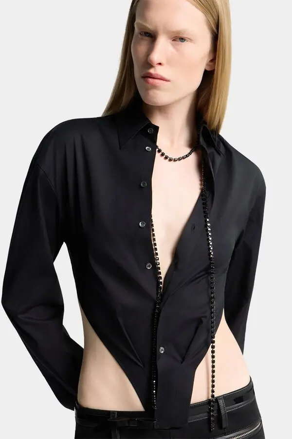 Dsquared2 Deep Cut Shirt - Black