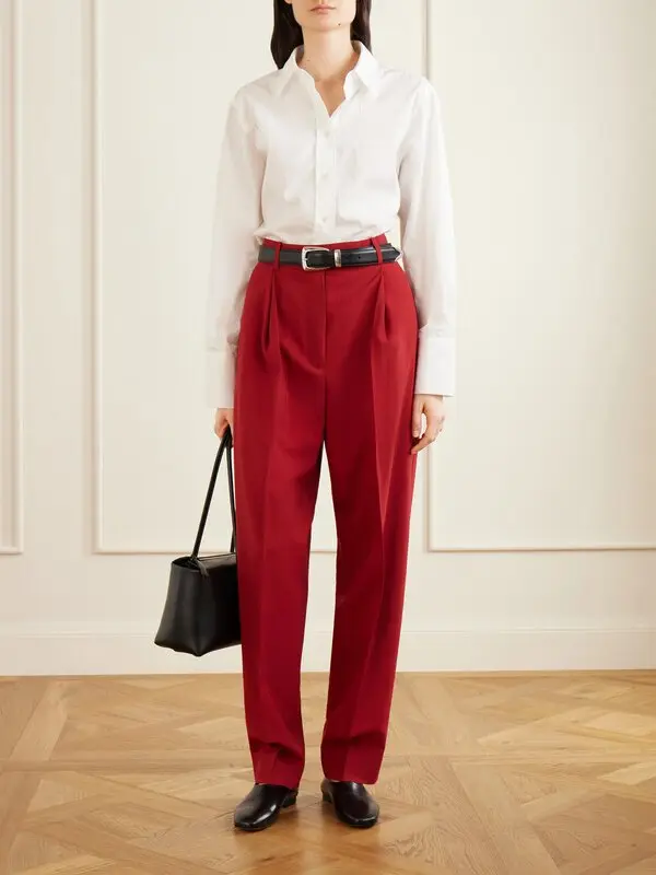 RÓHE Daria Virgin Wool Tapered Pants