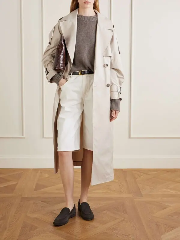 Max Mara Cotton-blend Twill Trench Coat