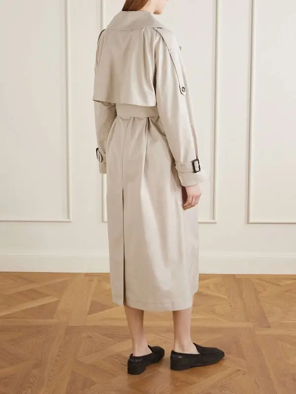 Max Mara Cotton-blend Twill Trench Coat