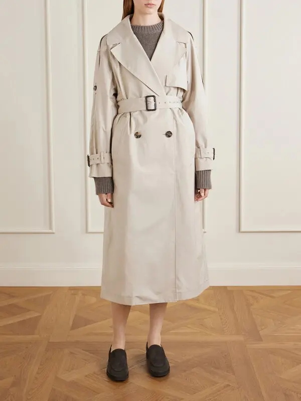 Max Mara Cotton-blend Twill Trench Coat