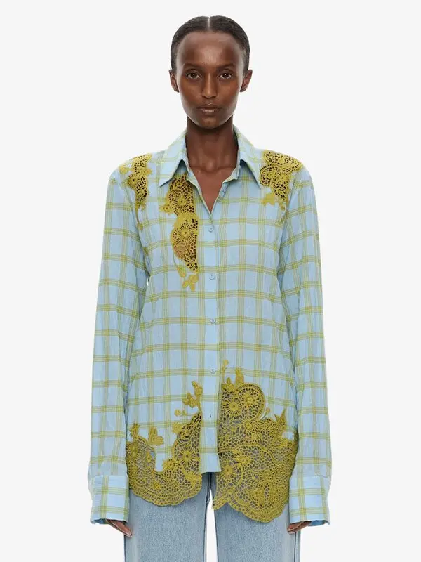 Christopher Esber Maya Embroidered Handkerchief Shirt