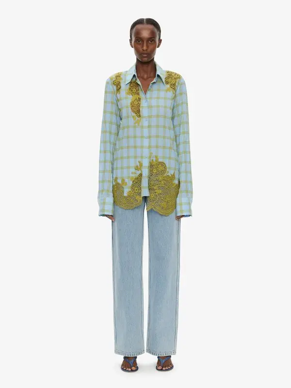Christopher Esber Maya Embroidered Handkerchief Shirt