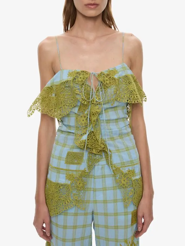 Christopher Esber Maya Embroidered Handkerchief Shorts